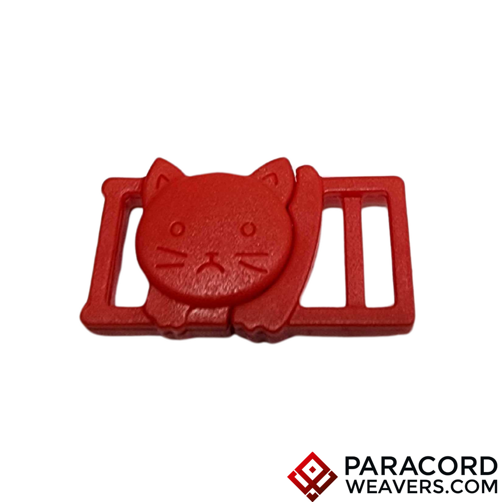 Plastic Cat Breakaway Buckle - 11MM - Multiple Colors – Paracord Weavers
