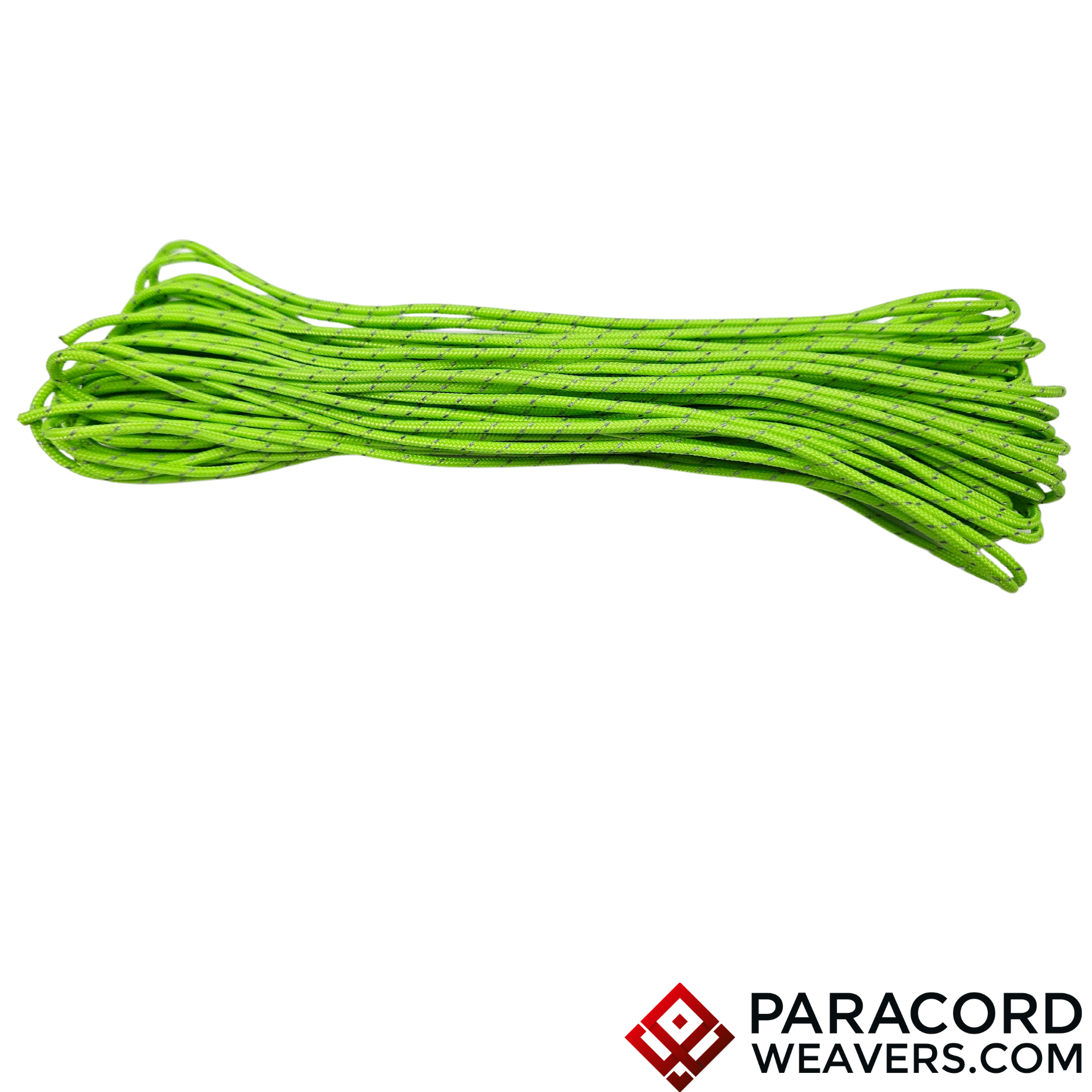 TACTICAL CORD - GREEN REFLECTIVE - 50ft Hank – Paracord Weavers